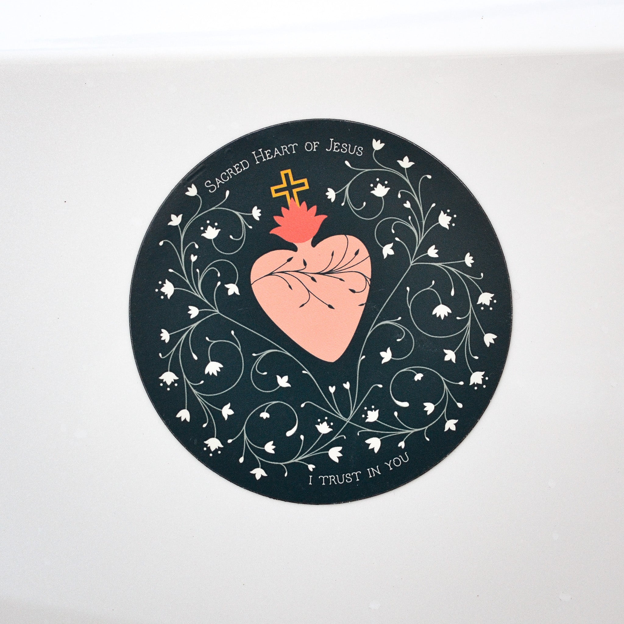 Sacred Heart of Jesus I Trust in You Catholic Car Magnet – Little Way ...