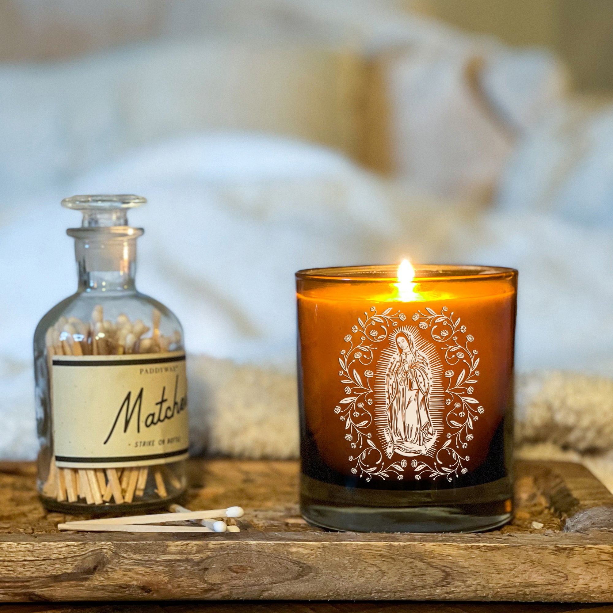 Our Lady of Guadalupe Candle – Little Way Design Co.