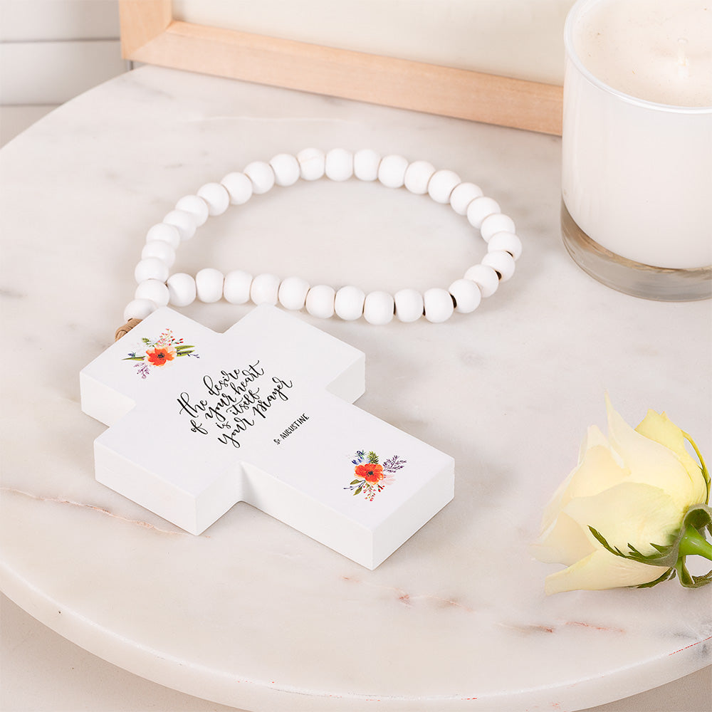 Desire of Your Heart St. Augustine Hanging Cross – Little Way Design Co.